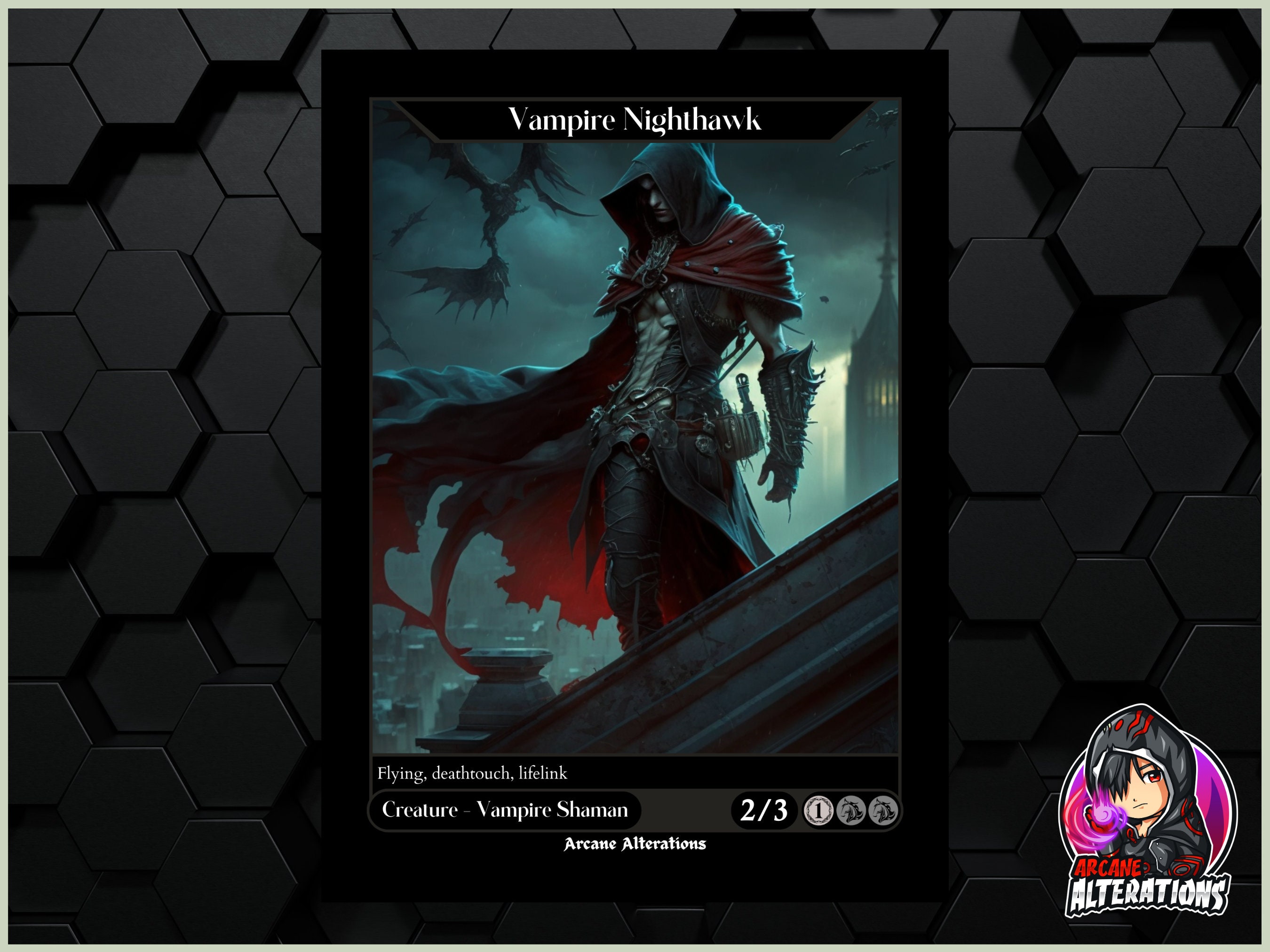 Vampire Nighthawk Full Art Custom Card - Etsy