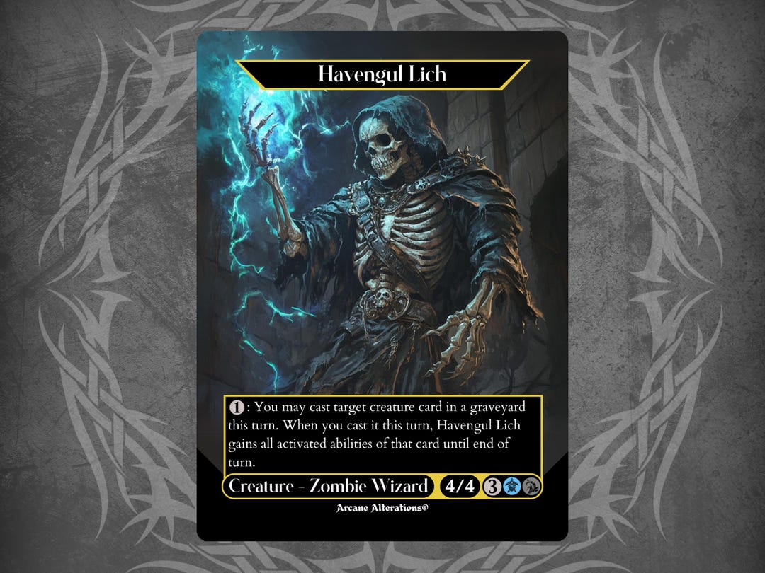 Havengul Lich - Proxy Full Art Custom Card - Etsy