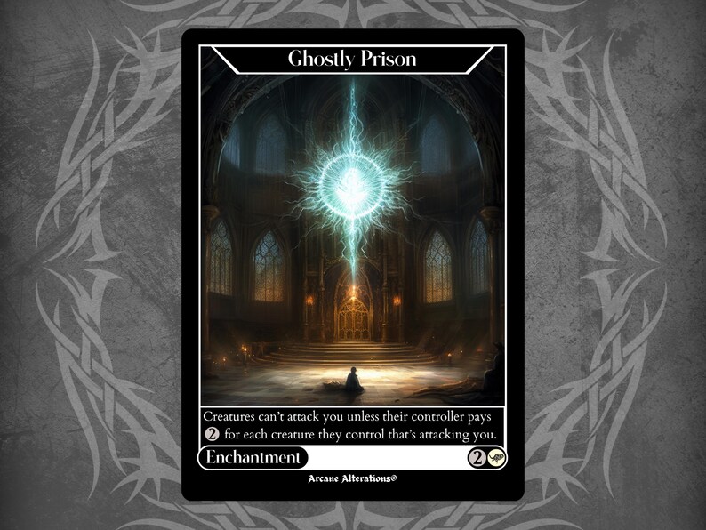 Ghostly Prison - Full Art Custom Card - Etsy