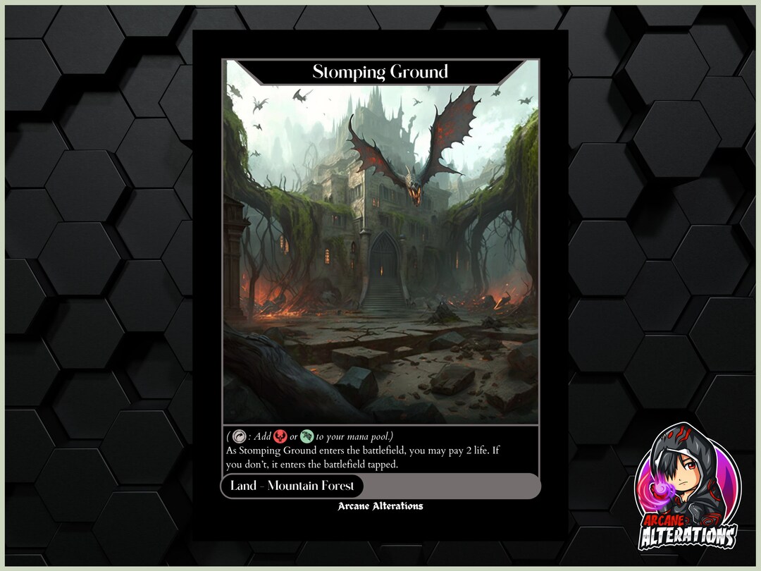 Stomping Ground - Full Art Custom Card - Etsy