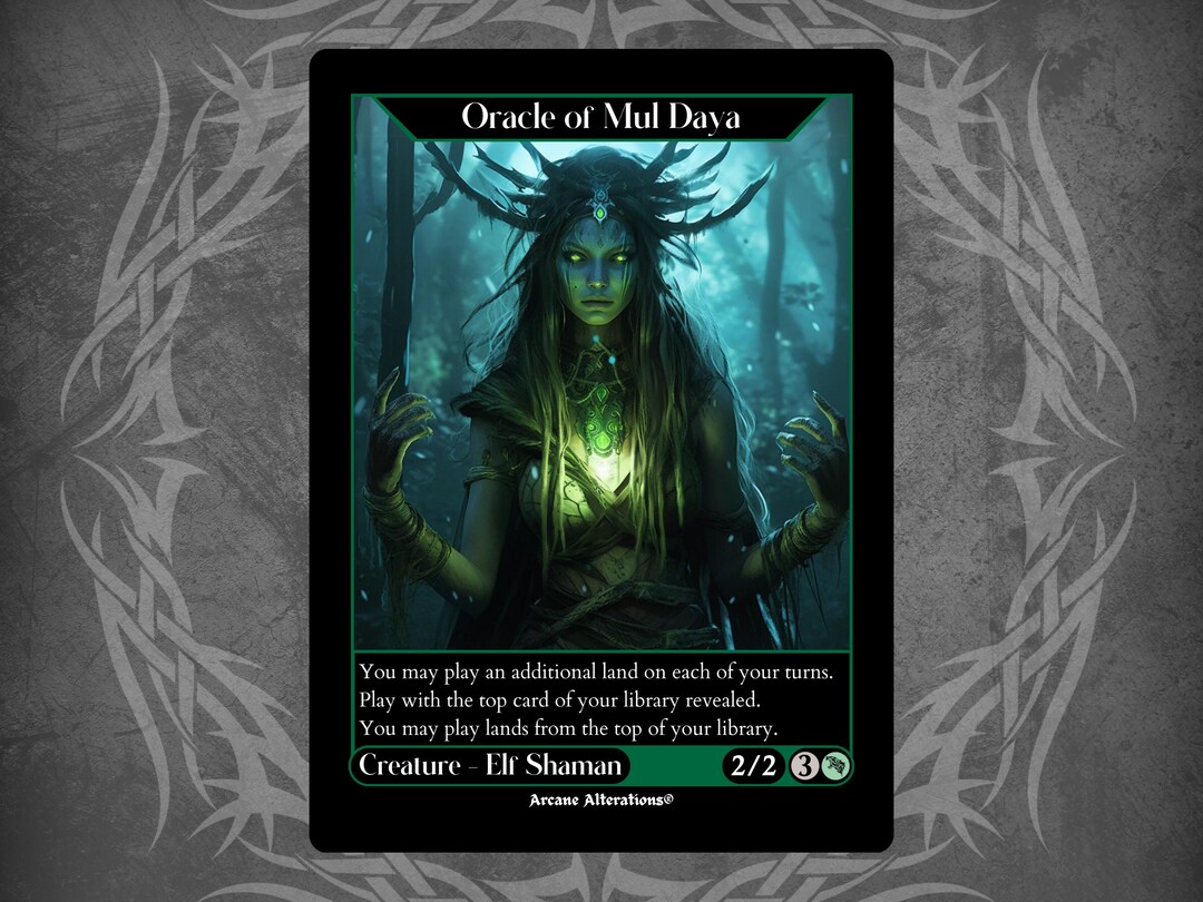Oracle of Mul Daya - Full Art Custom Card - Etsy