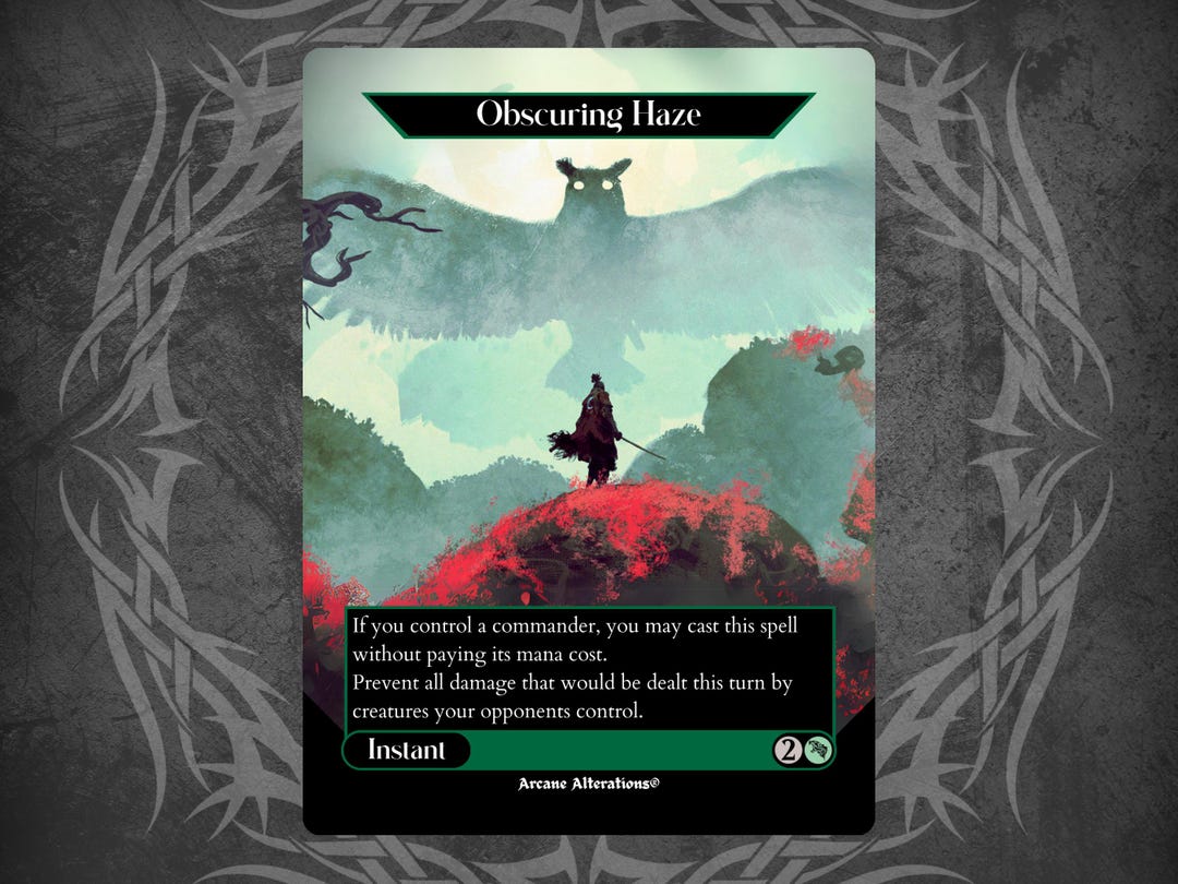 Obscuring Haze - Proxy Full Art Custom Card - Etsy