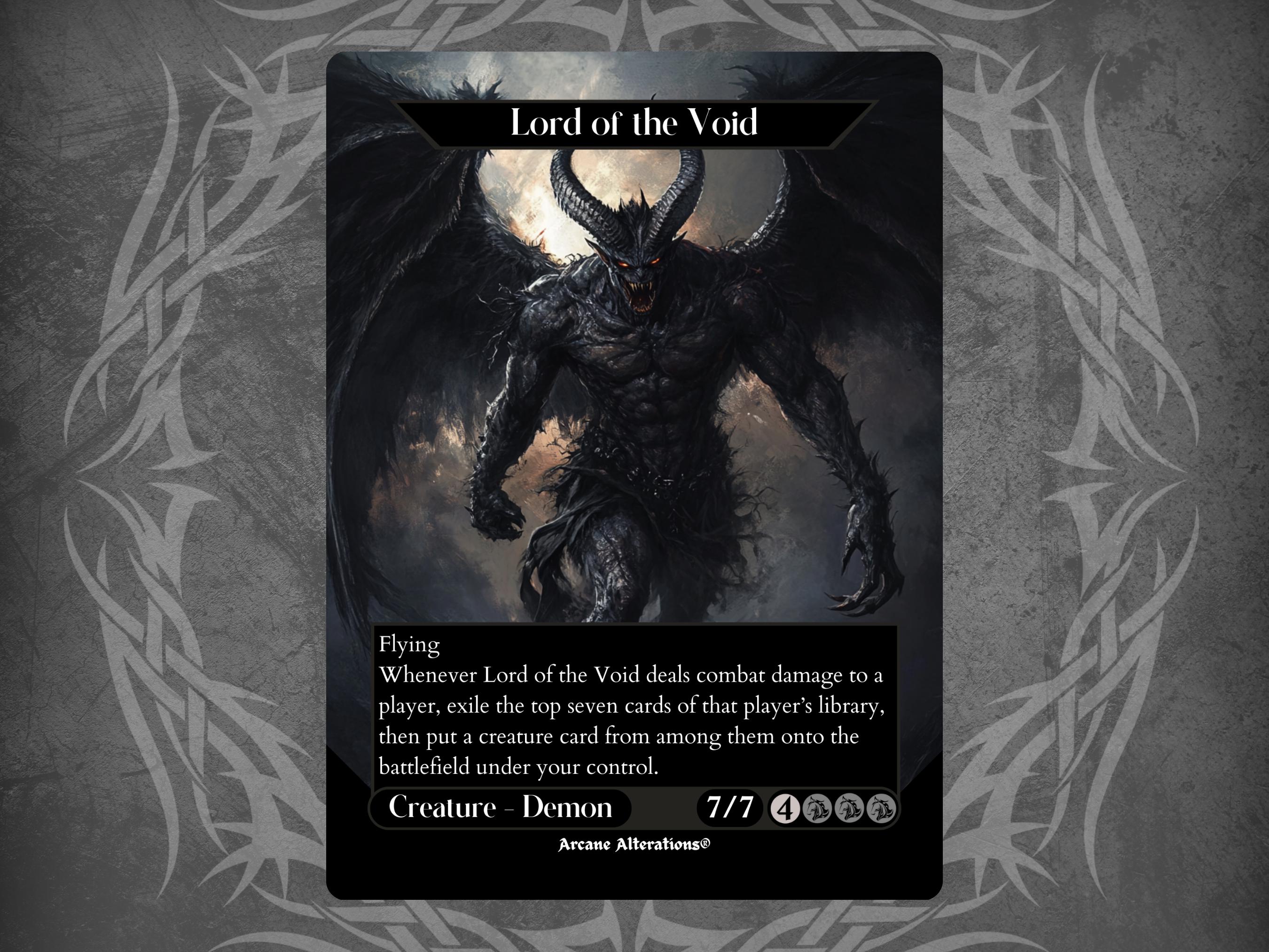 Lord of the Void - Proxy Full Art Custom Card - Etsy