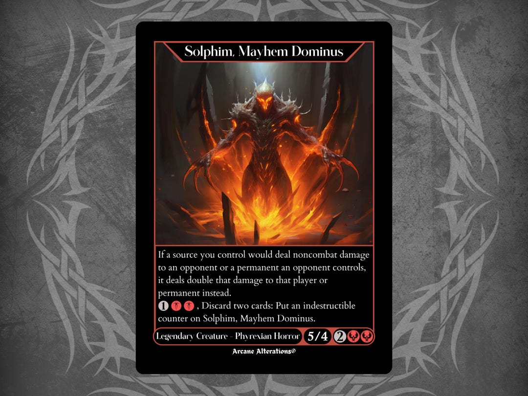 Solphin, Mayhem Dominus - Full Art Custom Card - Etsy