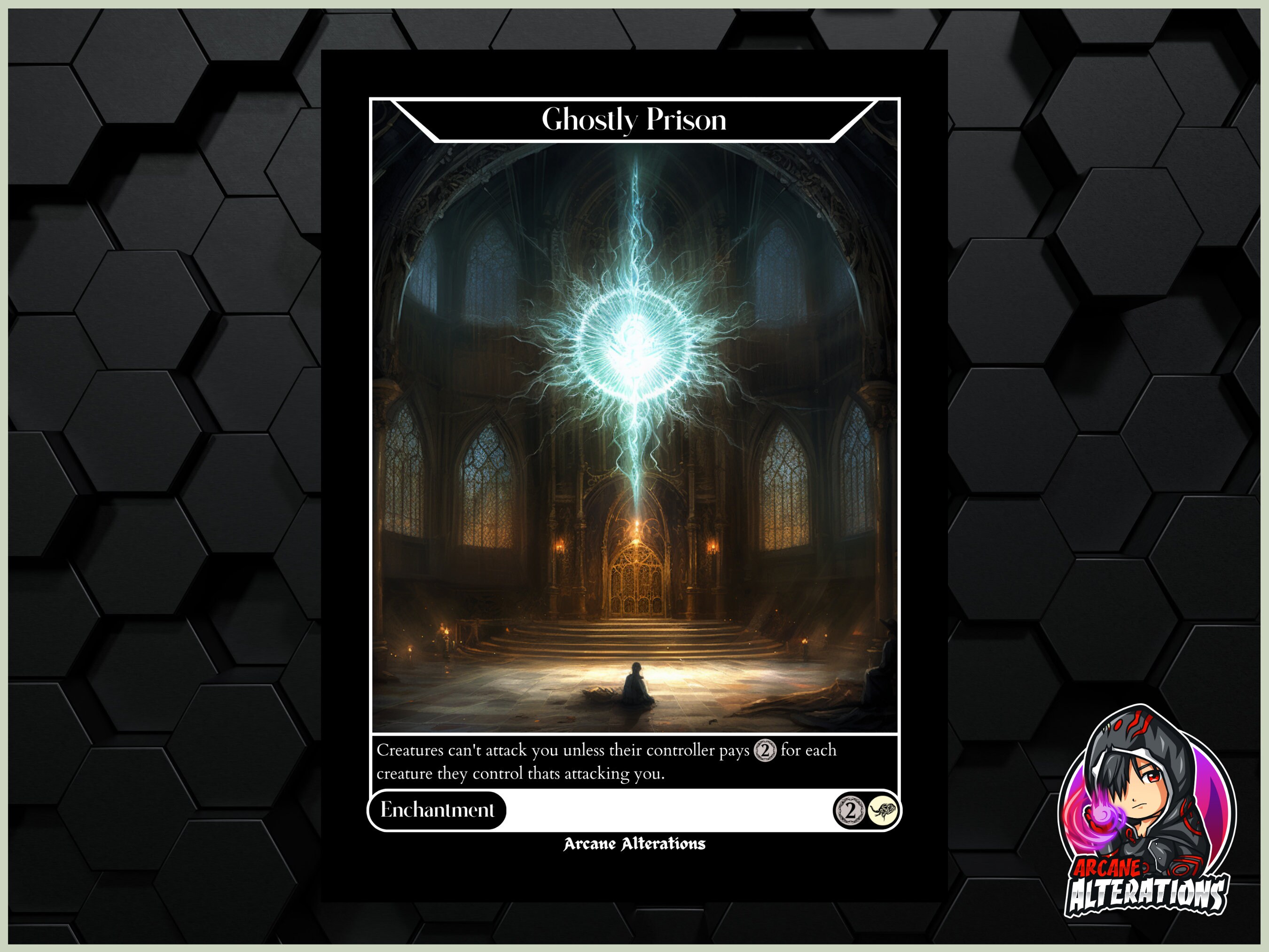 Ghostly Prison Full Art Custom Card - Etsy