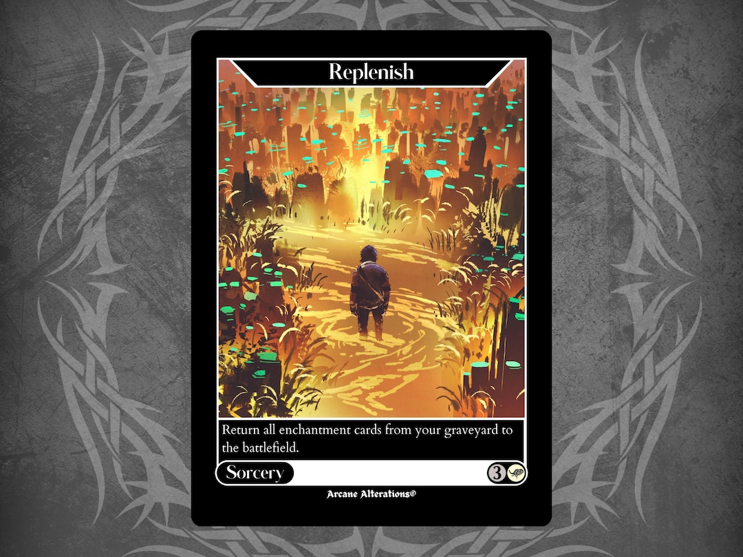 Replenish - Full Art Custom Card - Etsy