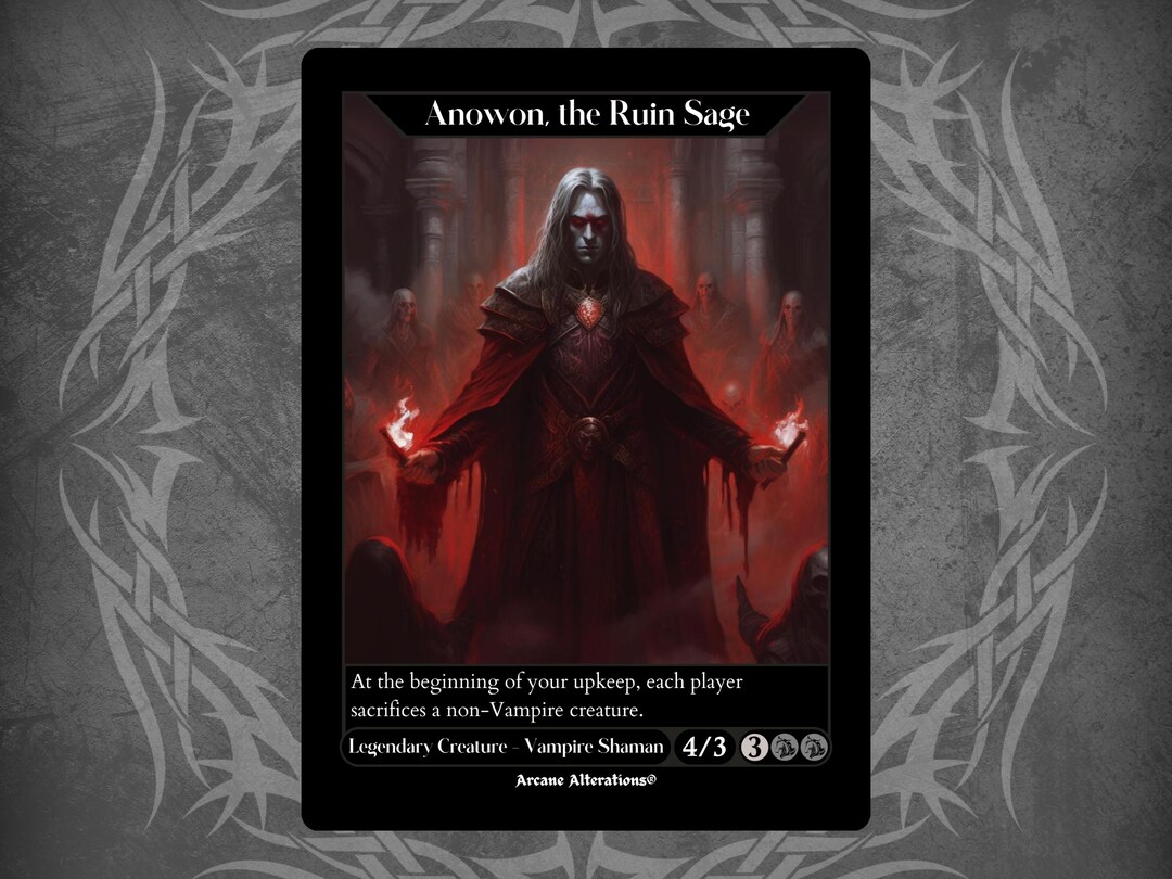 Anowon, the Ruin Sage - Full Art Custom Card - Etsy