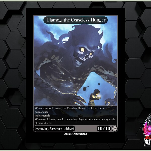 Mtg Altered Art Ulamog - Etsy