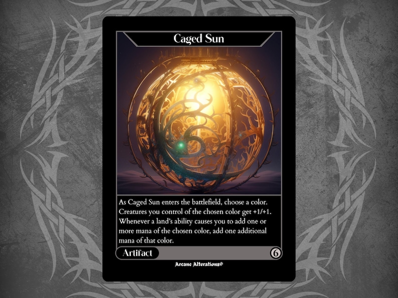 Caged Sun - Full Art Custom Card - Etsy