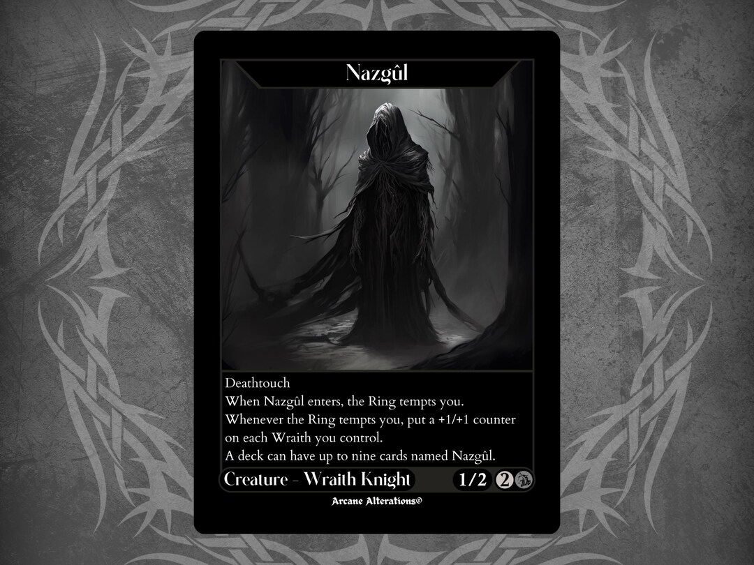 Nazgul - Full Art Custom Card - Etsy