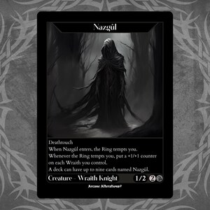 Nazgul - Full Art Custom Card - Etsy