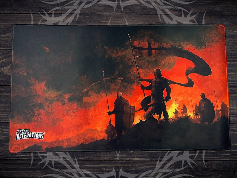 Templar Knights Playmat TCG Stitched Edges 600*350*2mm Mousepad - Etsy