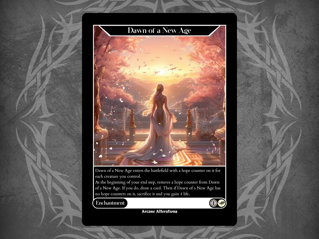Dawn of a New Age - Full Art Custom Card - Etsy