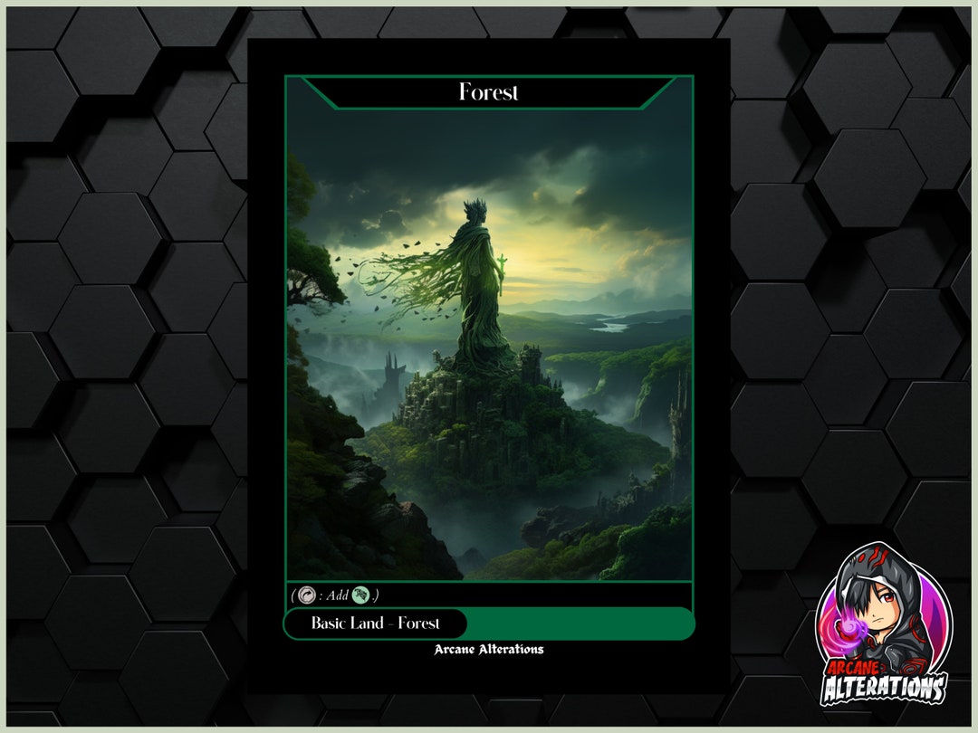 Basic Forest Full Art Custom Card - Etsy