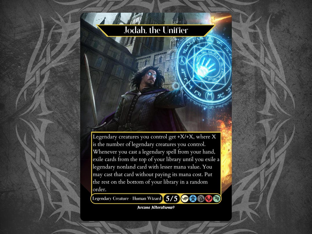 Jodah, the Unifier - Proxy Full Art Custom Card - Etsy