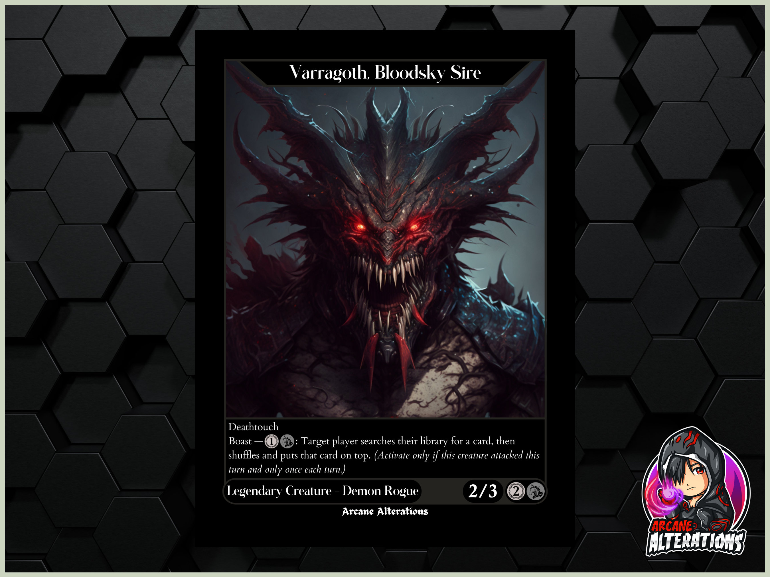 Varragoth, Bloodsky Sire Full Art Custom Card - Etsy