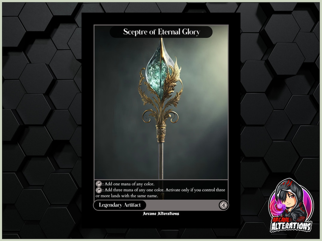 Sceptre of Eternal Glory - Full Art Custom Card - Etsy