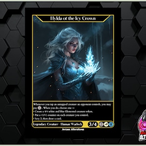 Hyldra of the Icy Crown - Full Art Custom Card - Etsy
