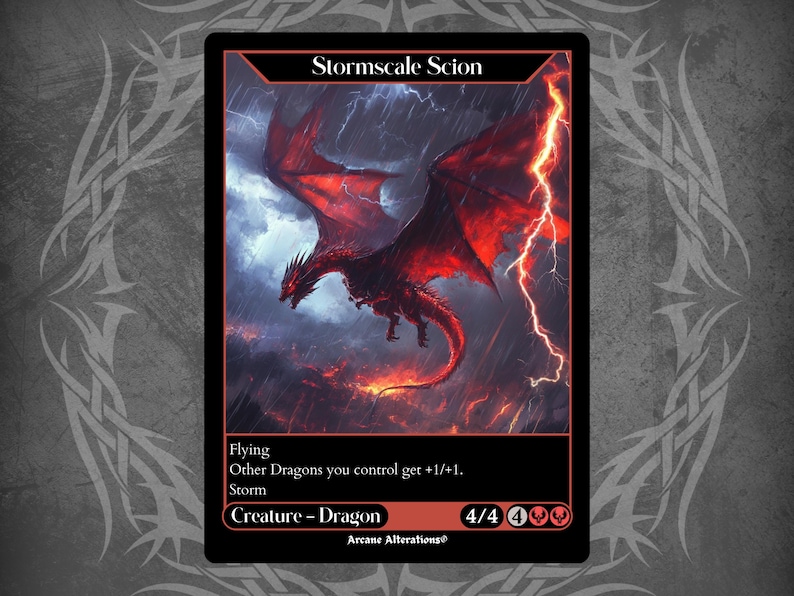 Stormscale Scion - Proxy Full Art Custom Card - Etsy
