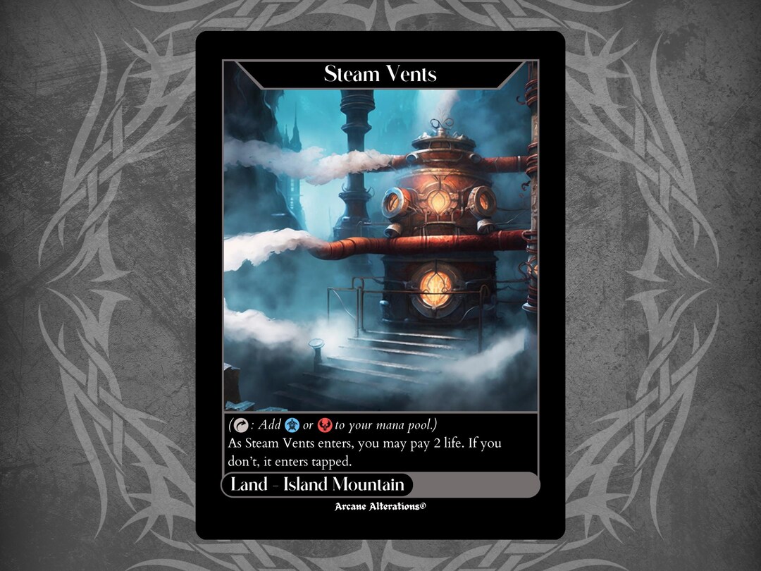 Steam Vents - Full Art Custom Card - Etsy