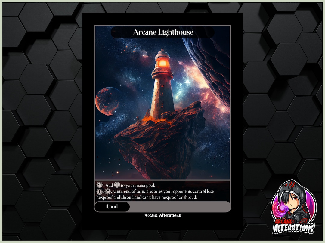 Arcane Lighthouse Full Art Custom Card - Etsy