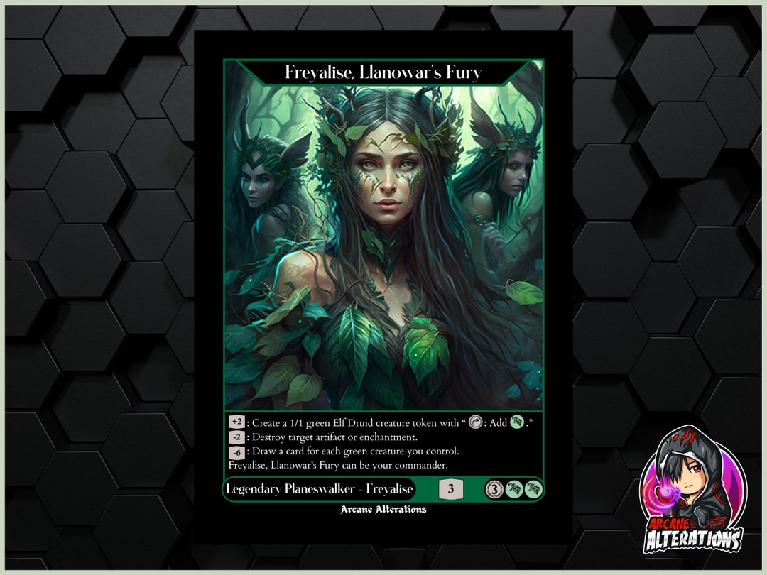 Freyalise, Llanowar's Fury - Full Art Custom Card - Etsy