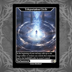 Teleportation Circle - Full Art Custom Card - Etsy