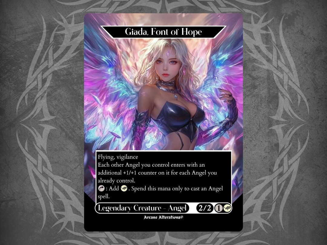Giada, Font of Hope - Proxy Full Art Custom Card - Etsy