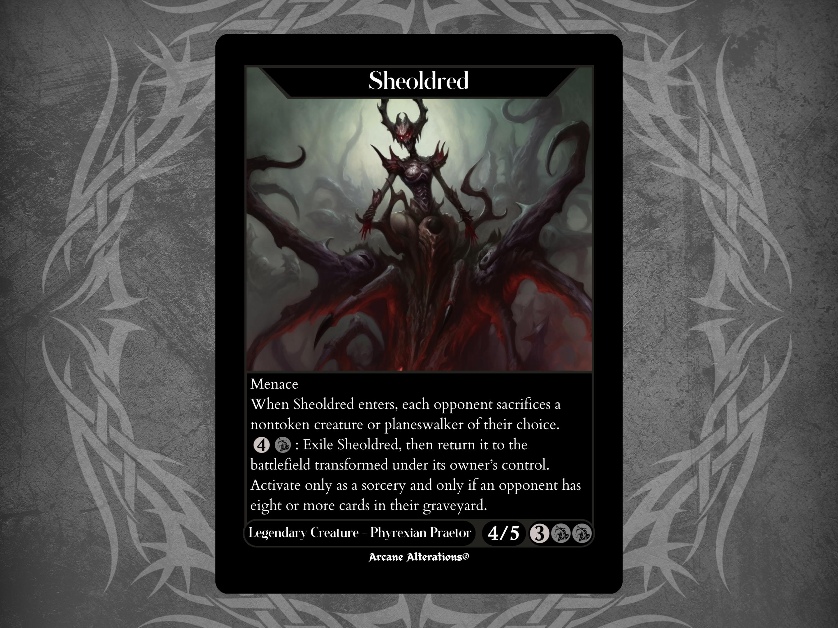 Sheoldred - Full Art Custom Card - Etsy