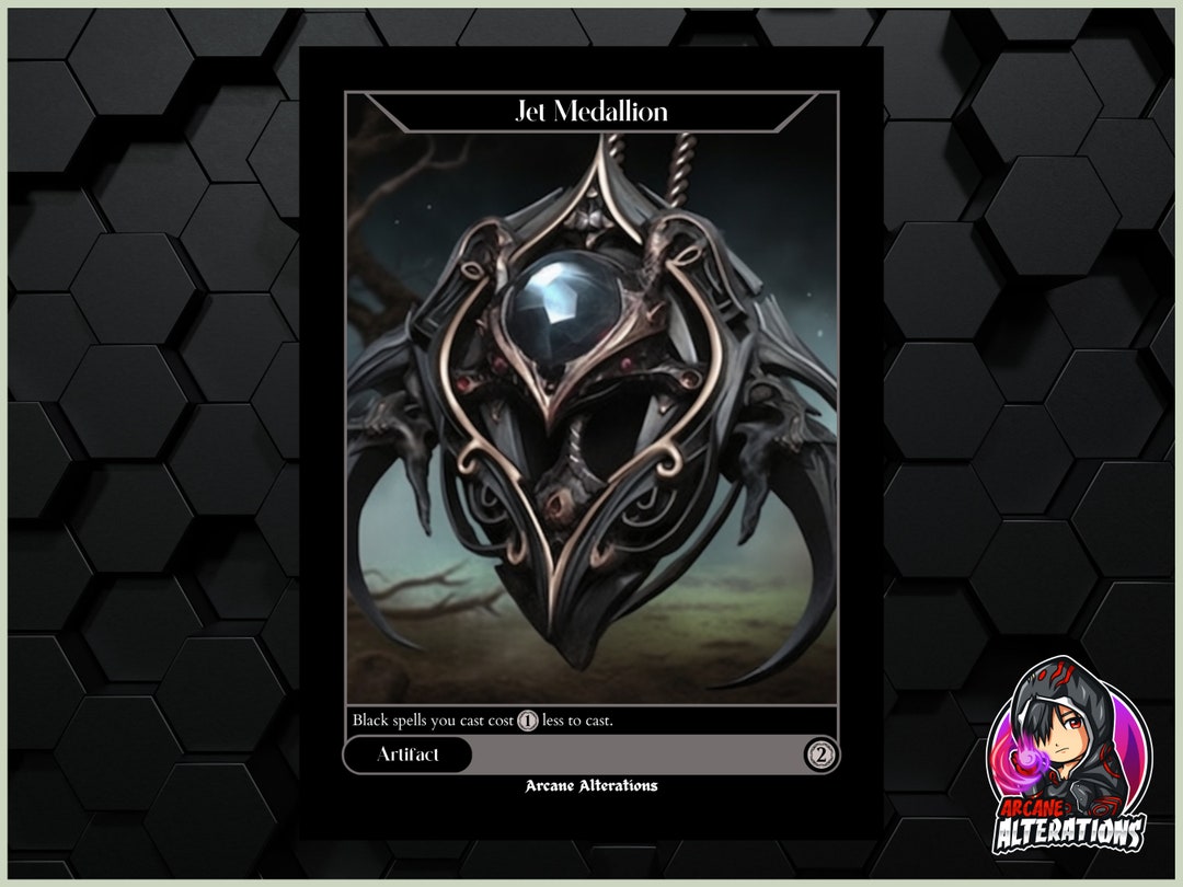 Jet Medallion Full Art Custom Card - Etsy