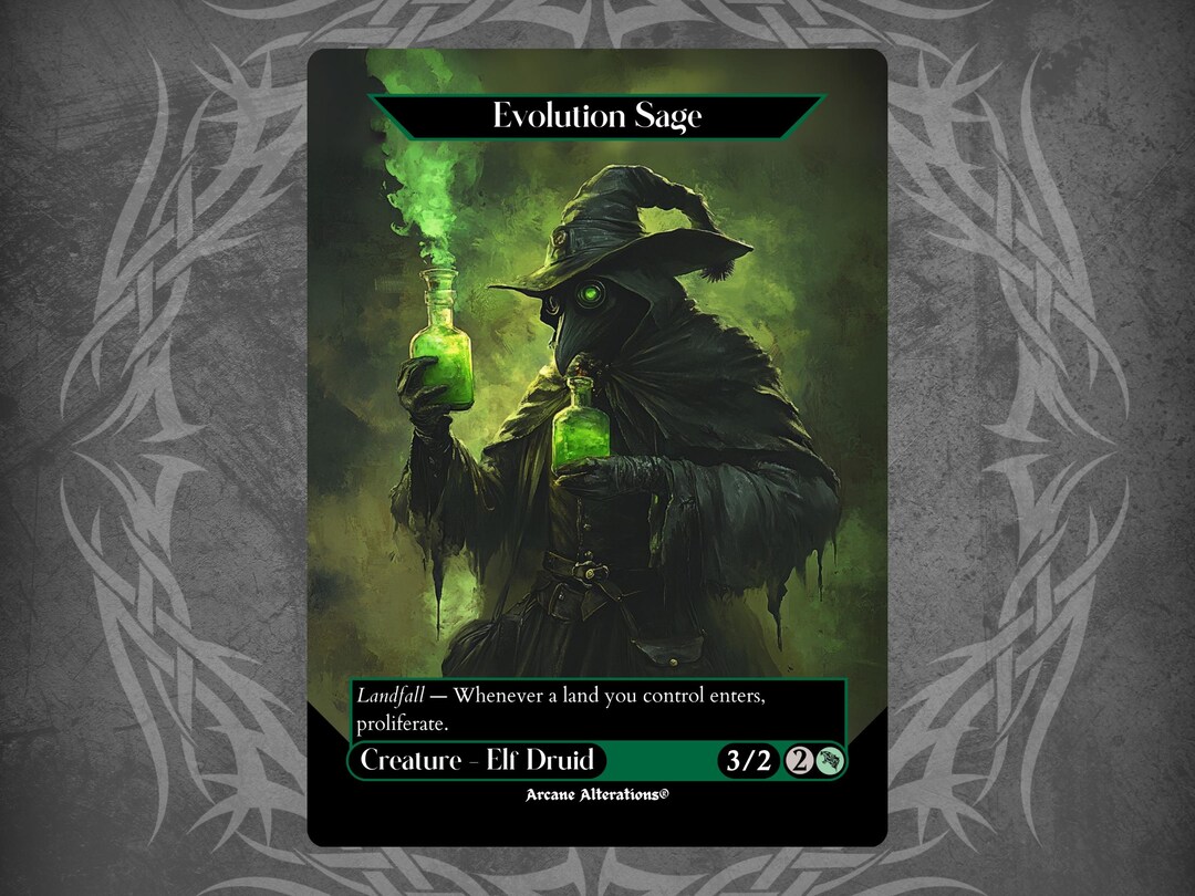 Evolution Sage - Proxy Full Art Custom Card - Etsy
