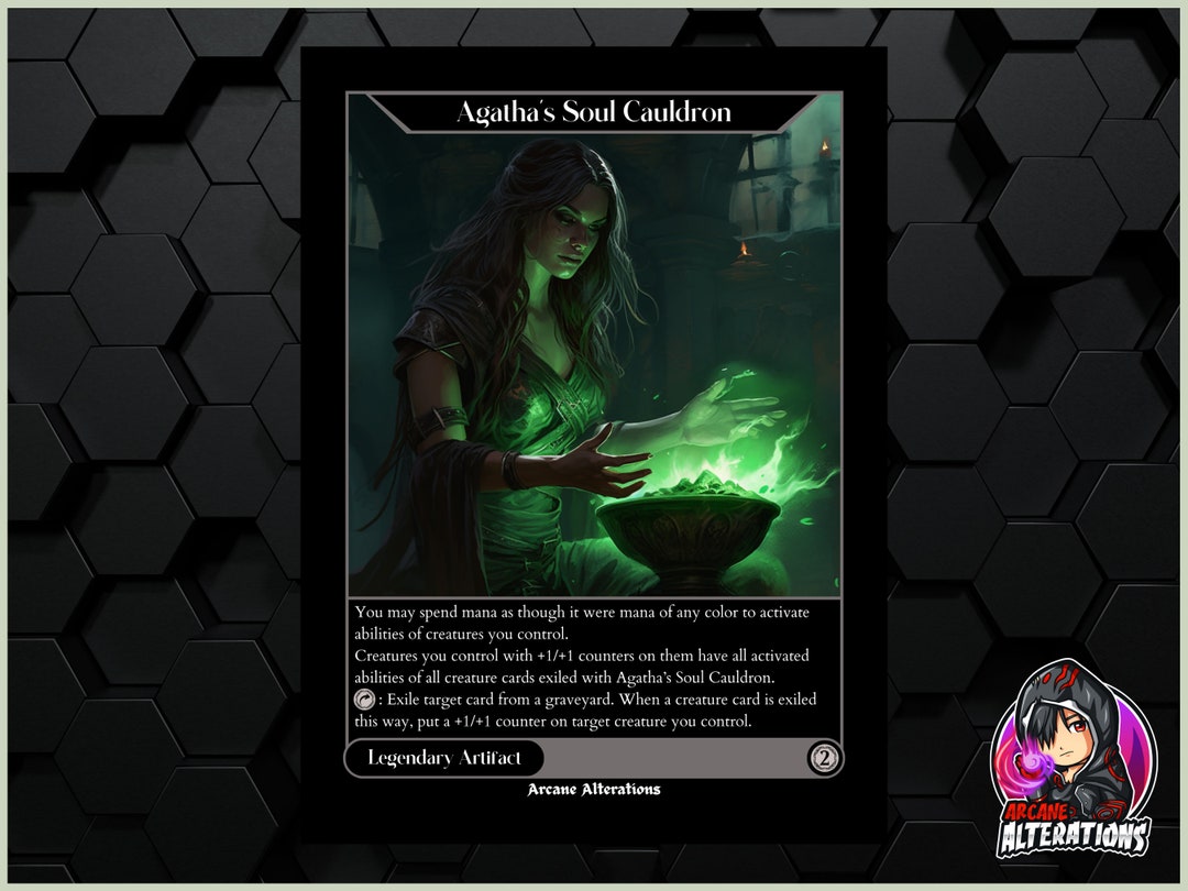 Agatha's Soul Cauldron Full Art Custom Card - Etsy