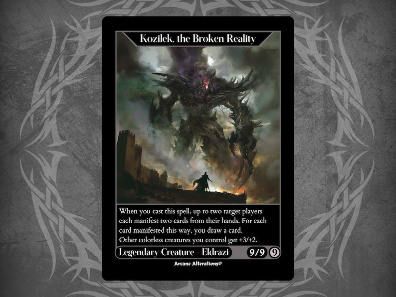 Kozilek, the Broken Reality - Full Art Custom Card - Etsy