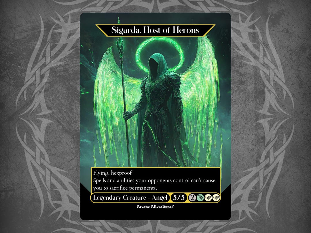 Sigarda, Host of Herons - Proxy Full Art Custom Card - Etsy