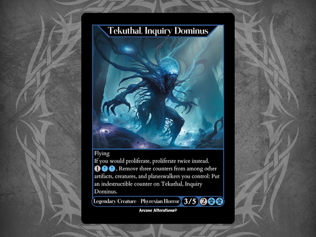 Tekuthal, Inquiry Dominus - Full Art Custom Card - Etsy