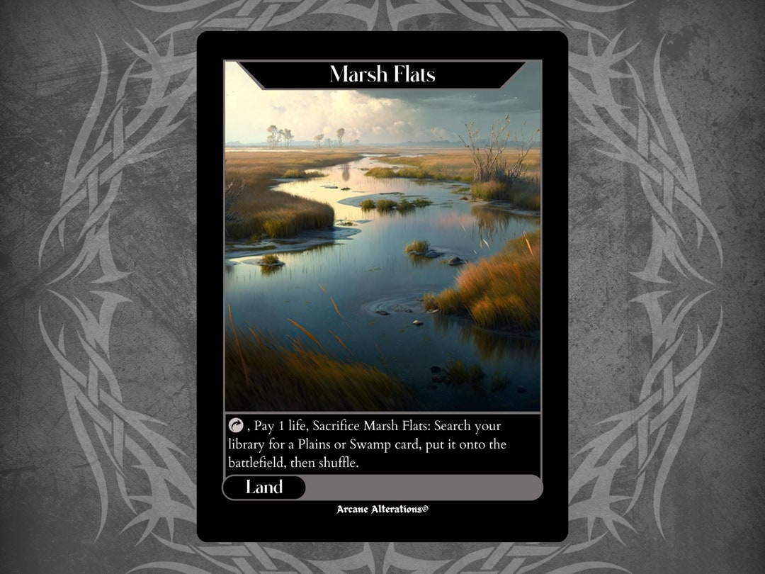 Marsh Flats - Full Art Custom Card - Etsy