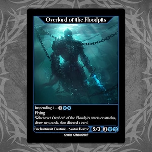 Overlord of the Floodpits - Full Art Custom Card - Etsy