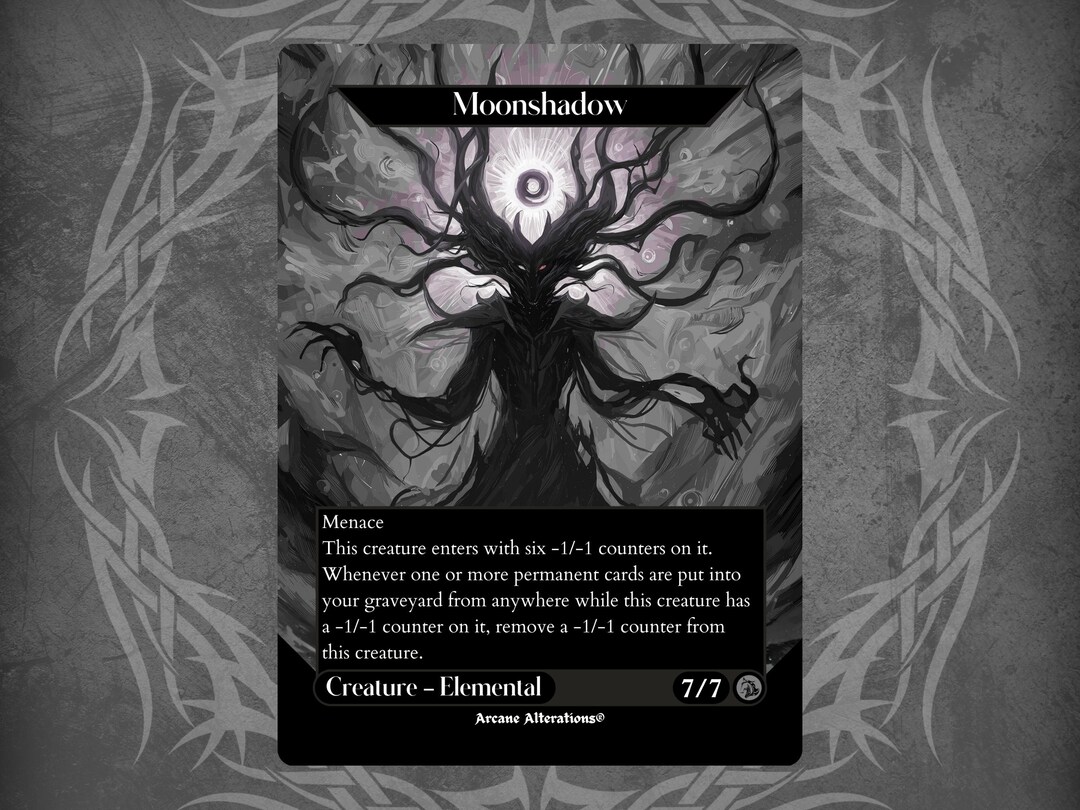 Moonshadow - Proxy Full Art Custom Card - Etsy