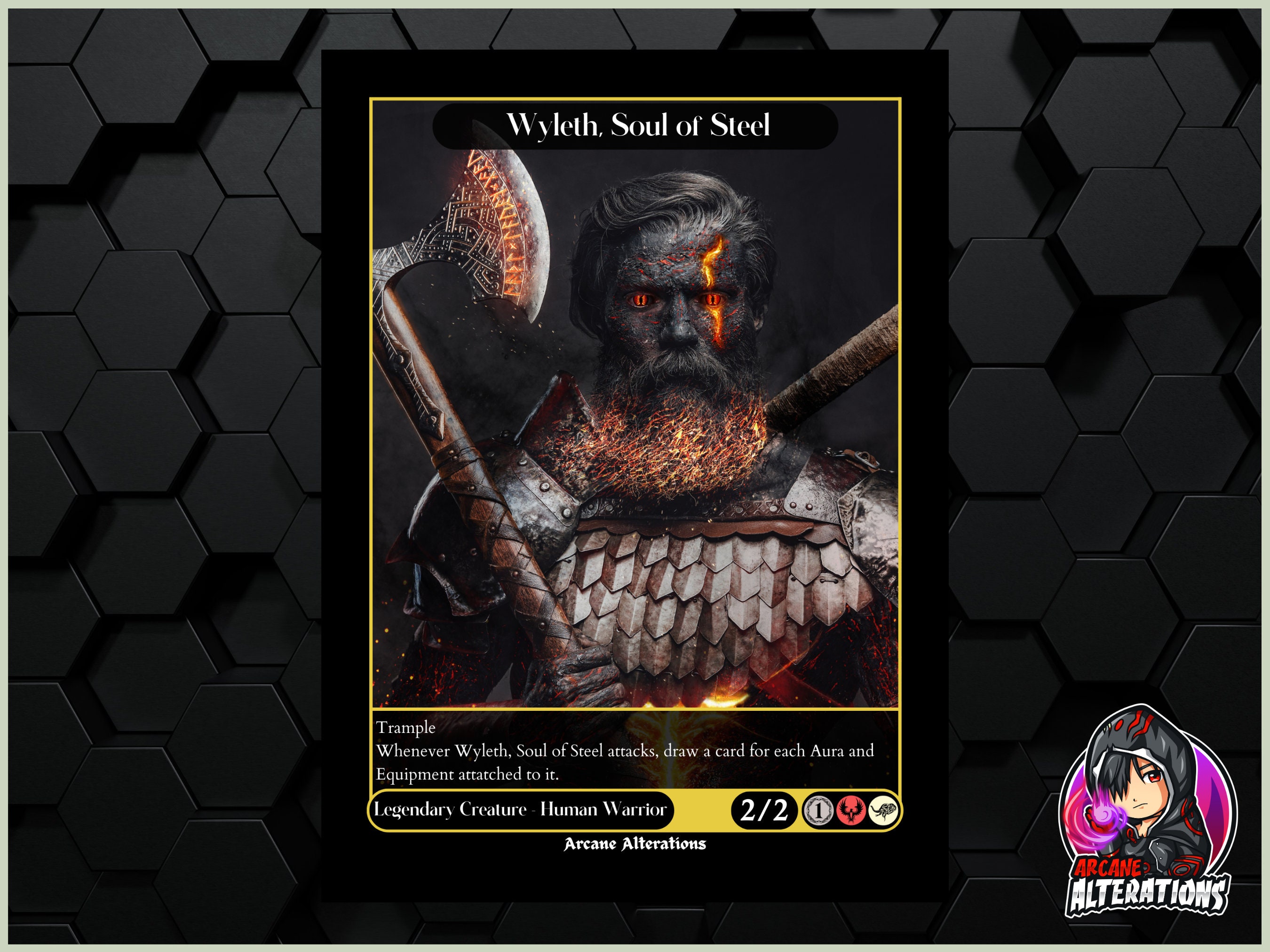 Wyleth, Soul of Steel - Full Art Custom Card - Etsy