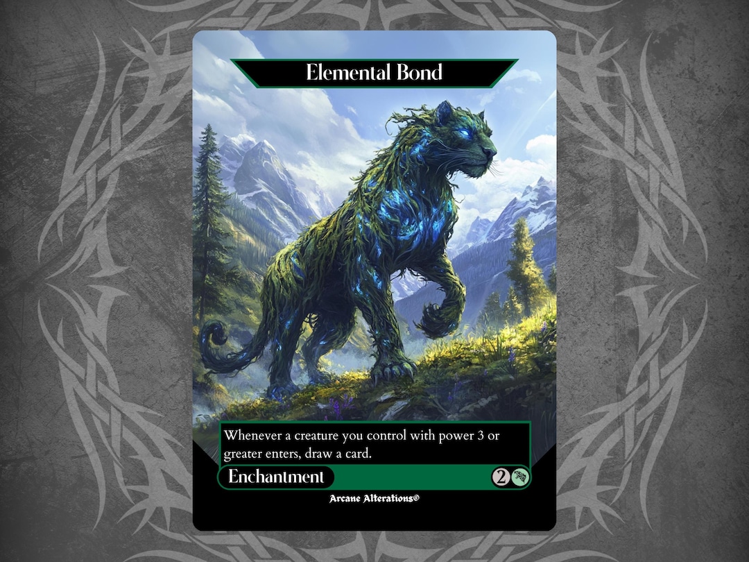 Elemental Bond - Proxy Full Art Custom Card - Etsy