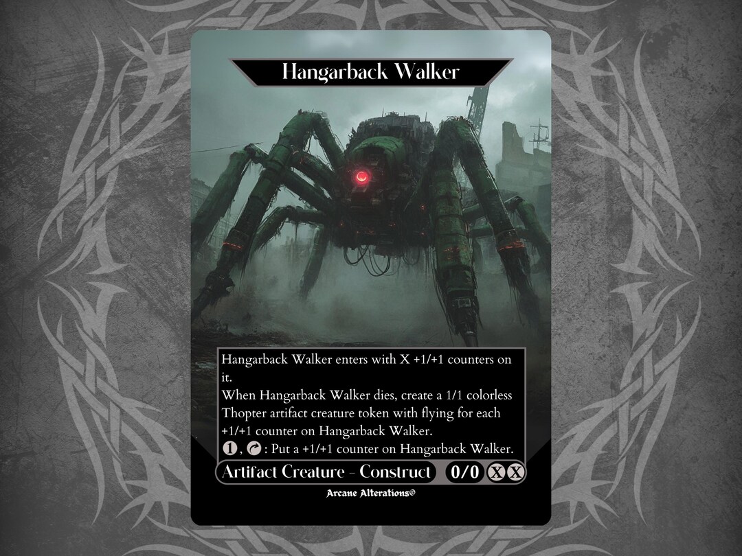 Hangarback Walker - Proxy Full Art Custom Card - Etsy