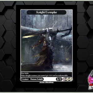 Knight Exemplar - Full Art Custom Card - Etsy