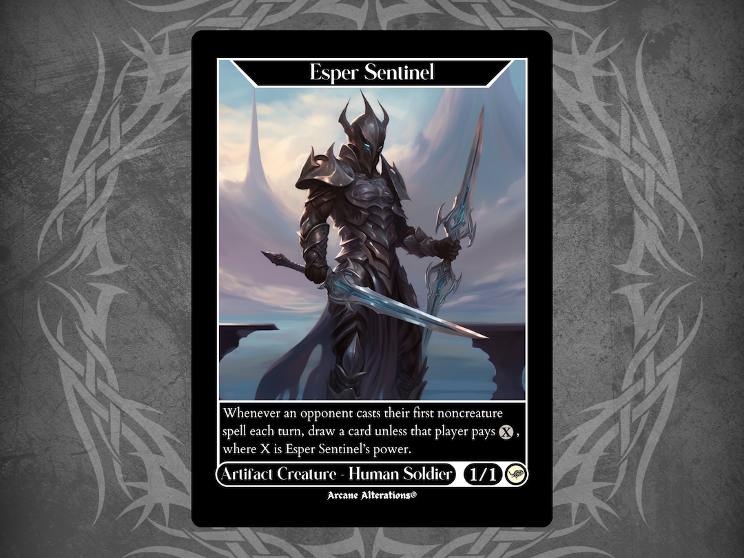 Esper Sentinel - Full Art Custom Card - Etsy