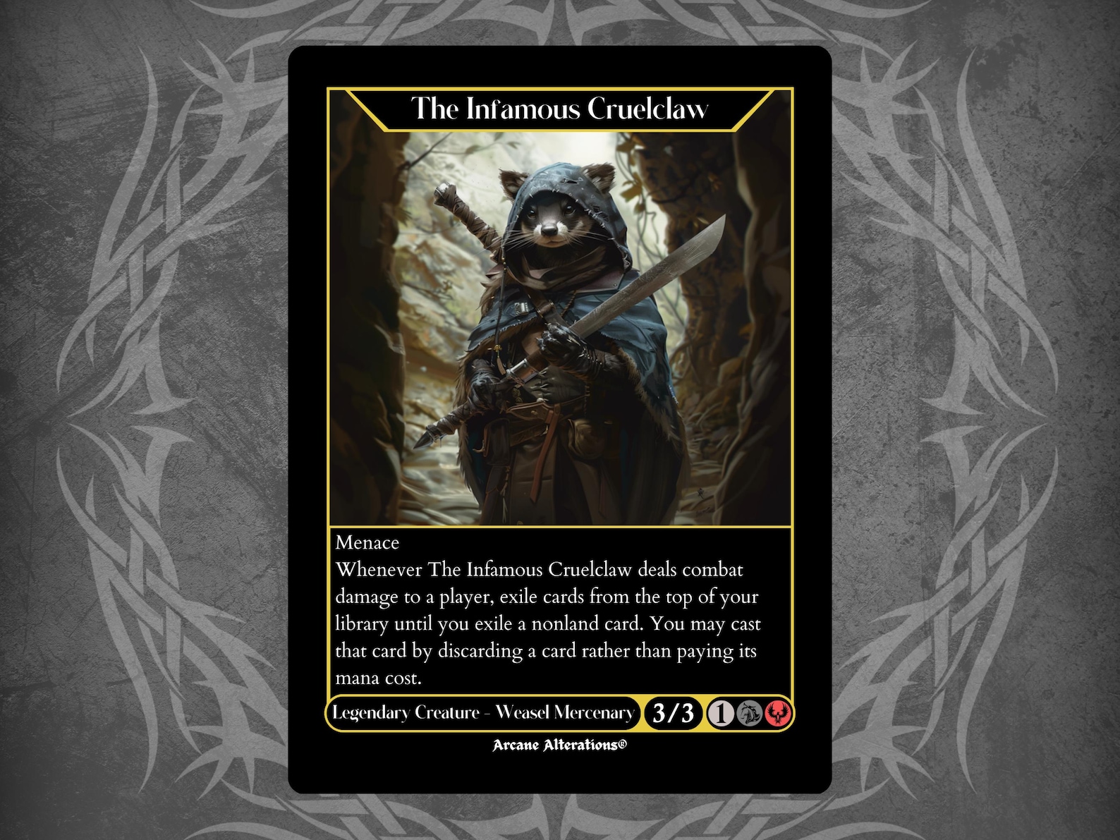 The Infamous Cruelclaw Full Art Custom Card - Etsy