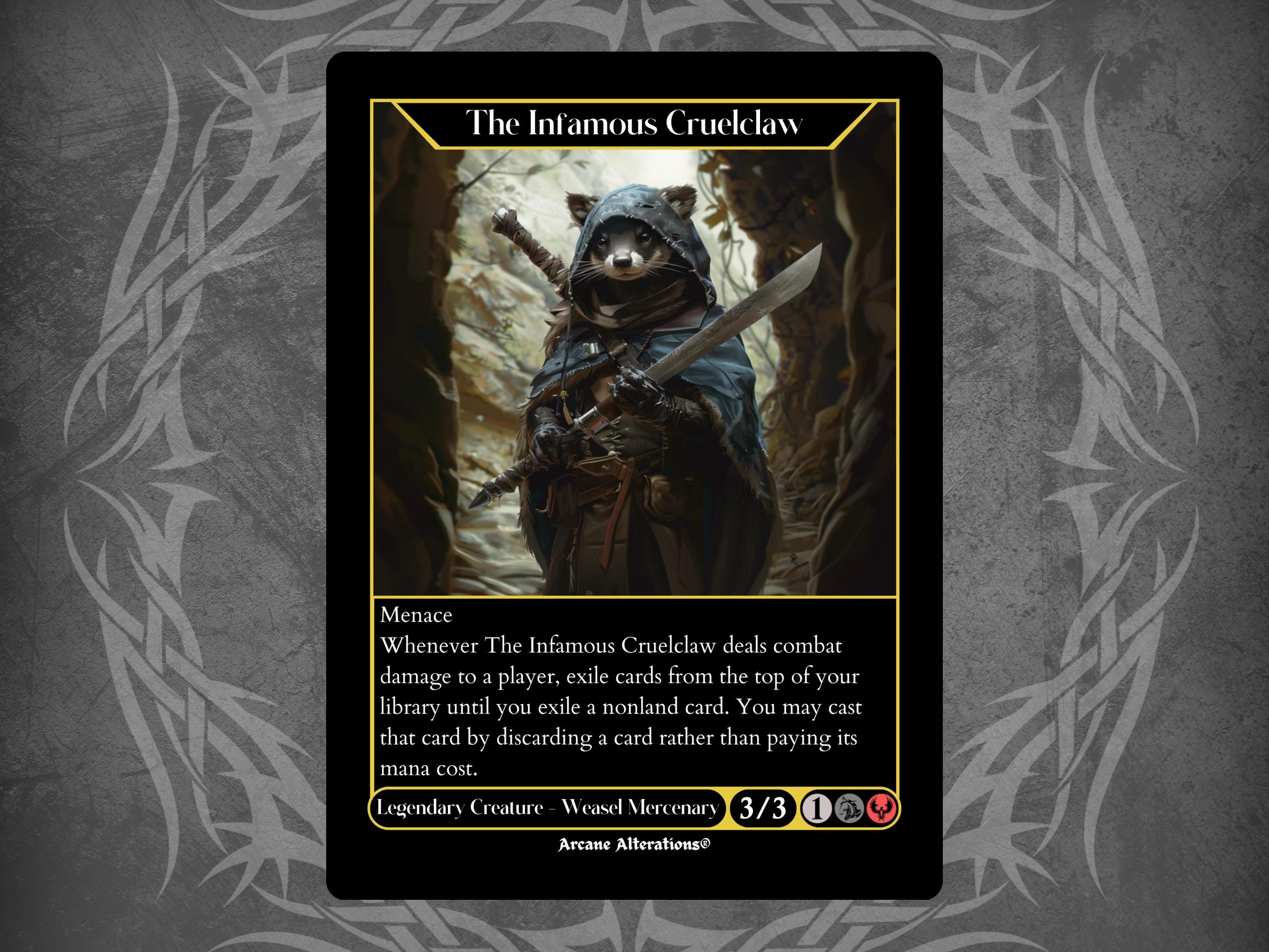 The Infamous Cruelclaw Full Art Custom Card - Etsy