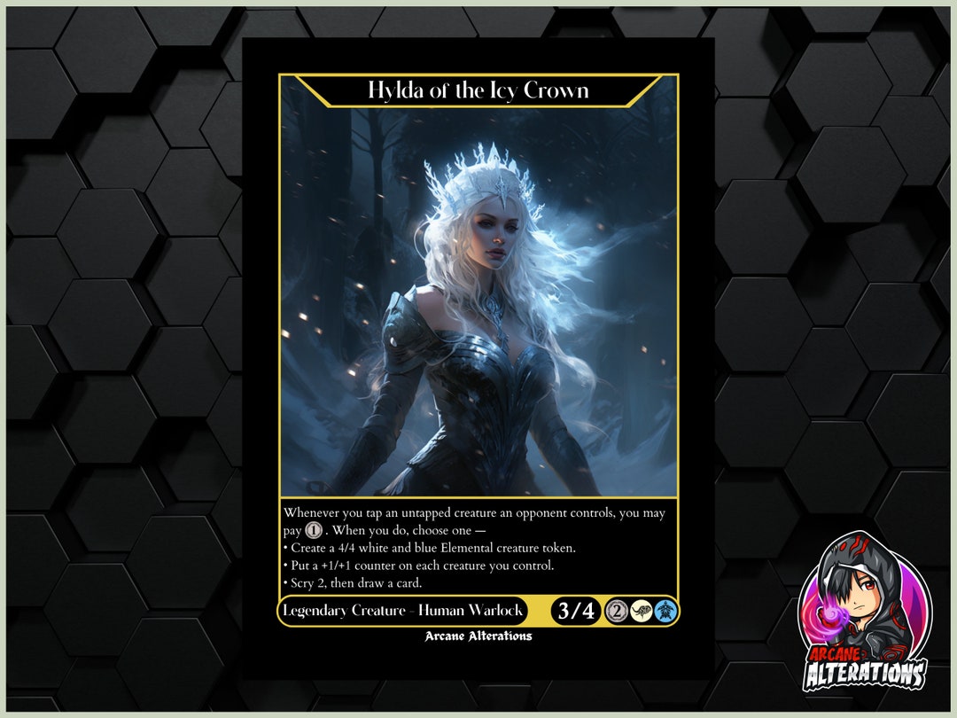 Hyldra of the Icy Crown - Full Art Custom Card - Etsy