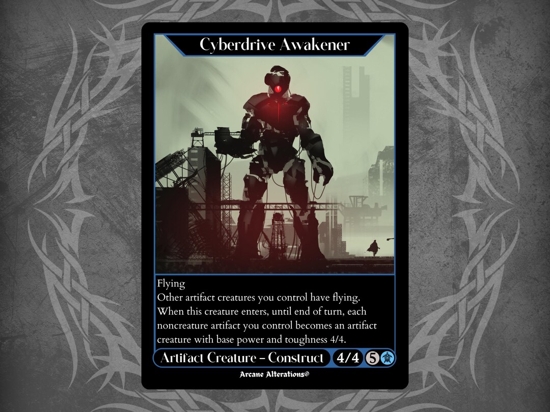 Cyberdrive Awakener - Full Art Custom Card - Etsy