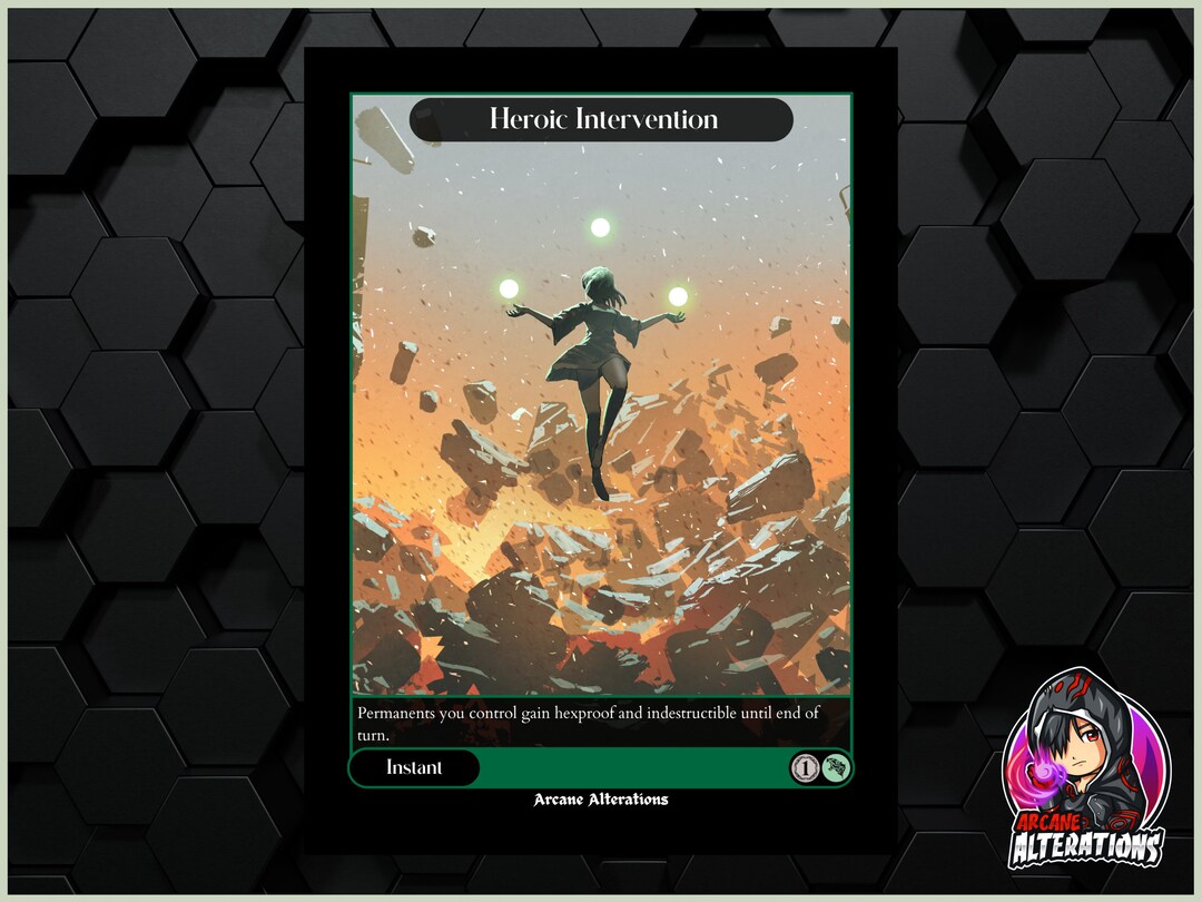 Heroic Intervention - Full Art Custom Card - Etsy