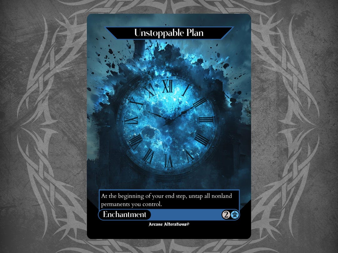 Unstoppable Plan - Proxy Full Art Custom Card - Etsy