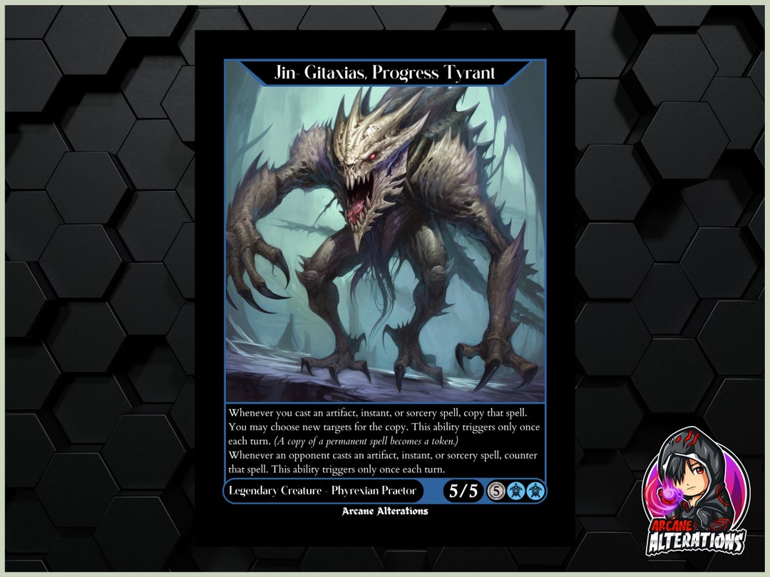 Jin Gitaxias Progress Tyrant Full Art Custom Card Etsy 0007